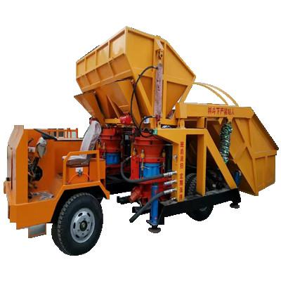 China 5.2T Truck mounted concrete shotcrete machine|7-9m³/hx2|used in mining and motar spraying. for sale
