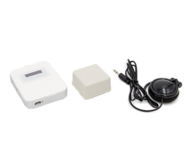 White 30m Distance Automatic Tour Guide System Lithium Battery M7 Model 2