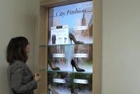 China Smart Digital Interactive Showcase Retail Displays Data Collection With Advertisement Video for sale