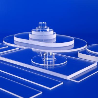 China Customized Fused Silica Quartz Wafer Quartz Glass Disc Sheet Window for sale