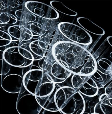 China Fused Silica Quartz Glass Tube Clear Heat Resistant Transparent High Purity Polished Tubing for sale