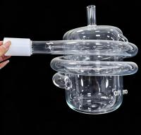 China Custom Laboratory Instrument Clear Quartz Bottle High Temperature Resistant for sale