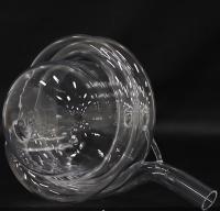 China Lab Double Layer Quartz Glass Bottle with Round Bottom Three Neck for sale