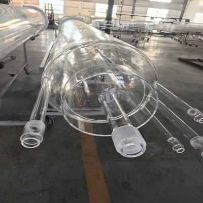 China Clear Natural Quartz Tube Flange Polished 2cm Outside Diameter for sale