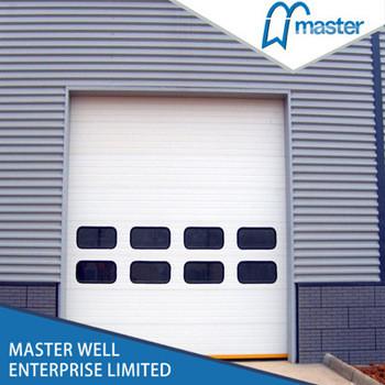 China China professional manufacturer PU foamed Automatic Steel White sectional industrial door / Industrial Sectional Door for sale