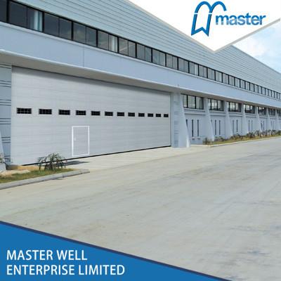 China Steel sectional door for industrial use/Industrial door with window for sale