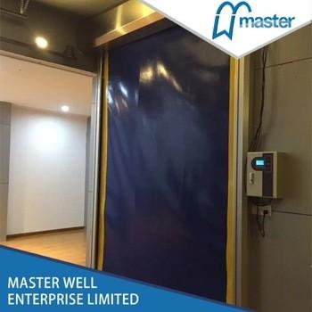 China Auto-repair pvc high speed roller shutter door/ self- repair pvc fast roll up door for sale