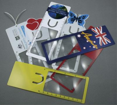 China Bookmark Magnifier card with customized printed logo for sale