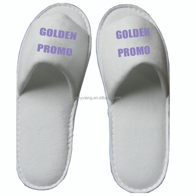 Factory wholesale Terry Cloth Hotel Slipper, Custom SPA Slippers, Disposable Open Toe Towelling Spa Slippers
