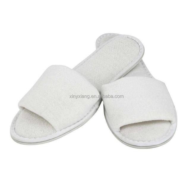 Factory wholesale Terry Cloth Hotel Slipper, Custom SPA Slippers, Disposable Open Toe Towelling Spa Slippers