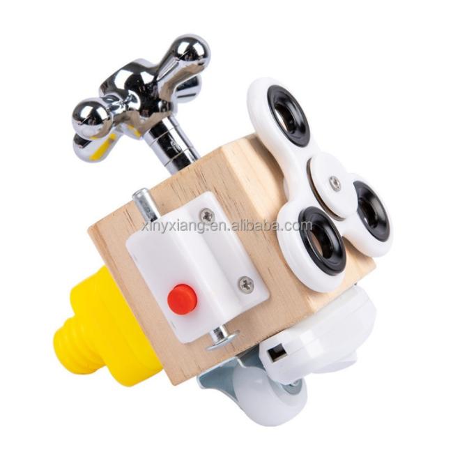 Factory Wholesale&Custom Mini sensory board Travel busy board Busy cube for toddler, Mini Travel Toy Fidget Cube Board Busy Cube