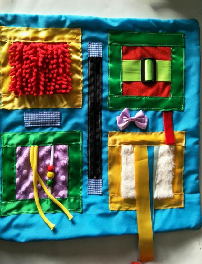 Factory custom Fidget Quilts, Fidget Blanket- Fidget Pillowcase Cover for Those Suffering from Memory Loss and Dementia 05
