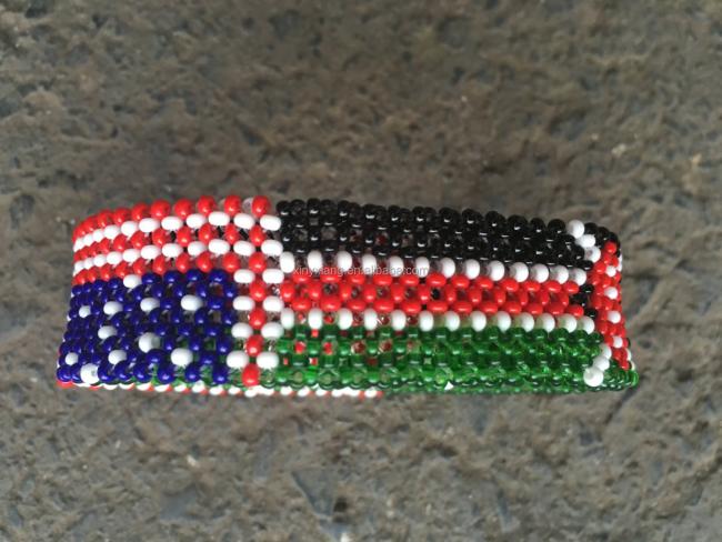 Factory custom Beaded flag bracelet, American flag bracelets