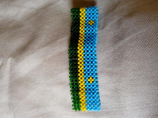 Factory custom Beaded flag bracelet, American flag bracelets