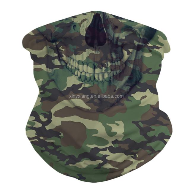 Factory custom Soft Breathable Buffs Sublimation Human Face Bandanas, Pattern Abstract Digital Art Multifunctional Bandanas