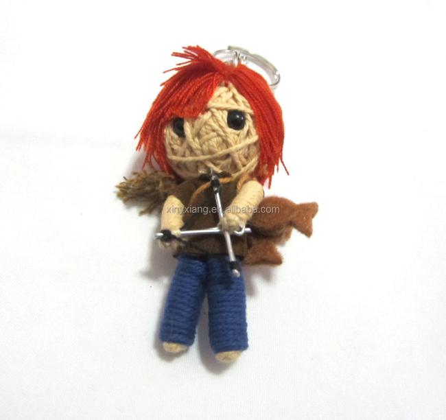 Factory custom Voodoo String Doll Charter Movie Keychain Ornament Accessory Gifts, Voodoo String Doll Keychain Ornament