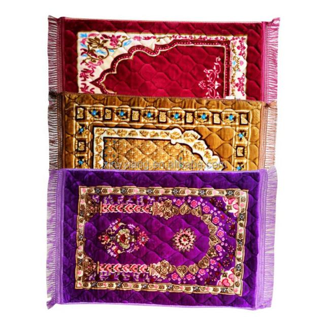 Factory Wholesale Meshcah Prayer Rug, Prayer Rug Carpet Islamic Muslim Salah Meditation Mat, Muslim Prayer Rug Tassels