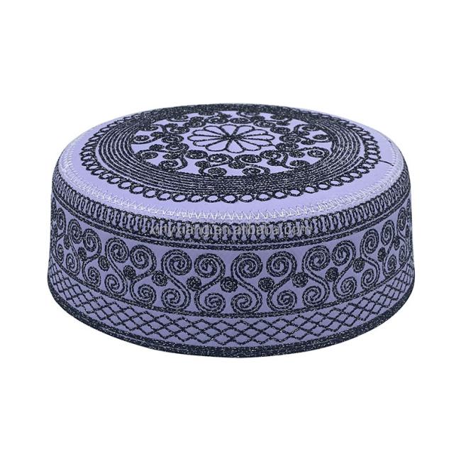 Factory Wholesale Embroidery Muslim Kufi Hat Mens Boys Kufi koofi kofi Topi Cap, Men Boys Kufi koofi kofi Topi Embroidery Caps