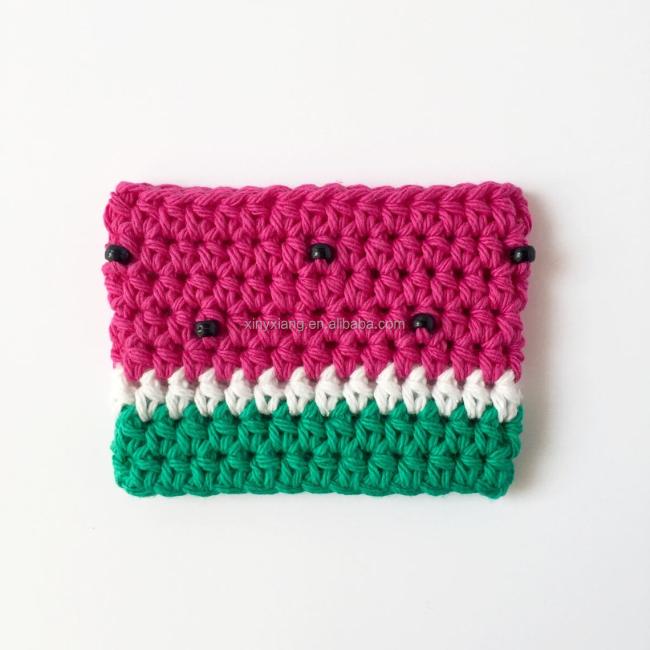 Factory Custom Crochet Reusable Cup Cozy Coffee Sleeve Hand Protector Drink Grip for Paper Cups, Knitted Chunky crochet cup cozy