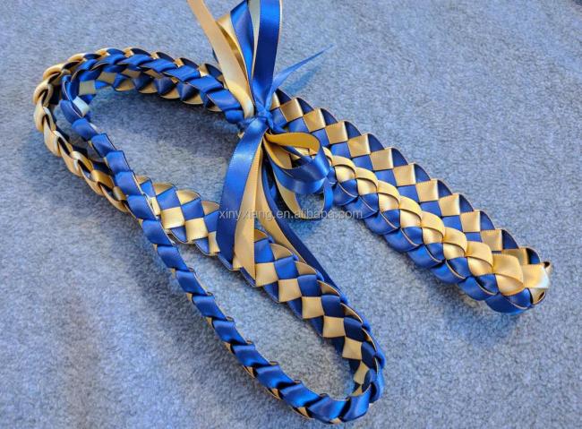 Factory Custom Rainbow Pride Lei, Rainbow Flag, Ribbon Hand Woven Wreath