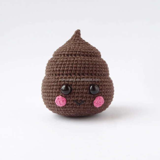 Factory Custom Funny Crochet Positive Potato, Funny Knitted Potato Doll, Cute Wool Knitting Doll With Positive Card