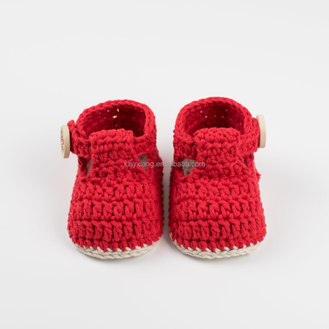 Factory Custom Handmade Crochet Baby Wool Toddler Shoes/Hand Knitted Newborn Baby Booties/Handmade Baby Gifts