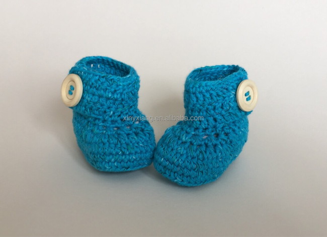 Factory Custom Handmade Crochet Baby Wool Toddler Shoes/Hand Knitted Newborn Baby Booties/Handmade Baby Gifts