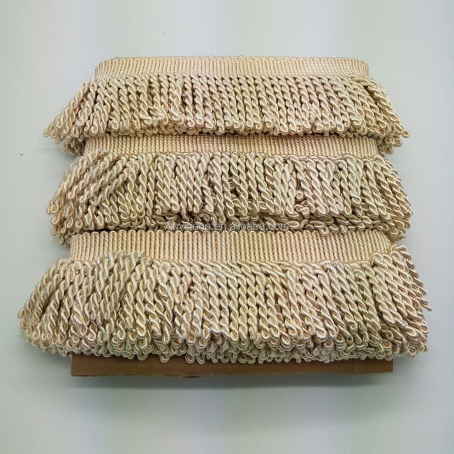 Factory Wholesale Hebrew Israelite Fringes,Bullion Fringe Trim,Curtain Fringes Bullion Fringe Trim with Ribbon,Fabric Trims