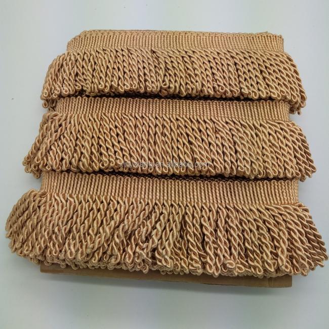 Factory Wholesale Hebrew Israelite Fringes,Bullion Fringe Trim,Curtain Fringes Bullion Fringe Trim with Ribbon,Fabric Trims