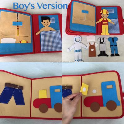 China Factory custom Non Woven Fabric Educational Cloth Book Diy Soft Books for Early Cognitive, My Quiet Book, Activity Busy Book for sale