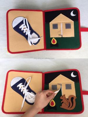 China Factory custom Non Woven Fabric Educational Cloth Book Diy Soft Books for Early Cognitive, My Quiet Book, Activity Busy Book for sale
