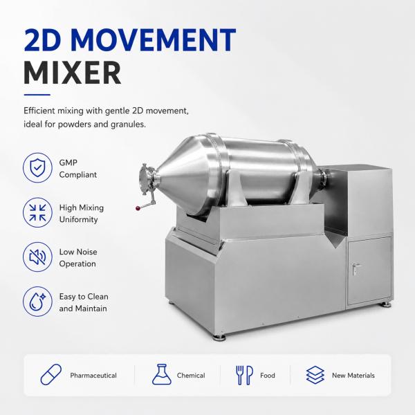 Quality Two Way Liquid Mixer Pharmaceutical 6000kg/Batch 2D Motion For Powder Materials for sale
