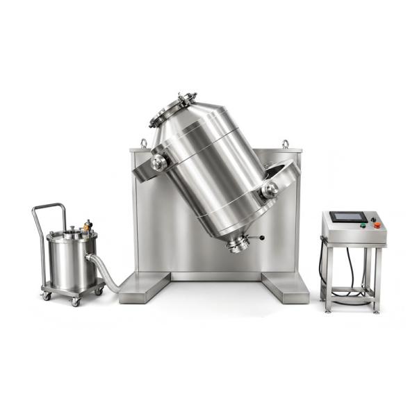 Quality GMP Pharmaceutical Powder Mixer 3D Motion Multi Directional Industrial Mixing Machine for sale