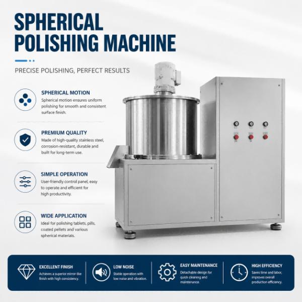 Quality Pellets Pharmaceutical Granulation Equipment Spherical Polishing Shot Machine for sale