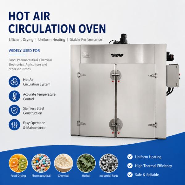 Quality 400kg/Batch Hot Air Circulating Oven Auto Temp Control System Industrial Drying for sale