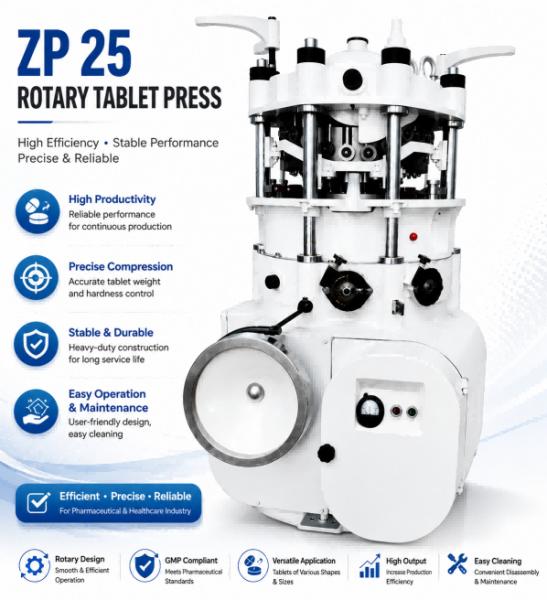 Quality ZP25 Automatic Tablet Press Machine Rotary Tablet Compression For Powder And for sale