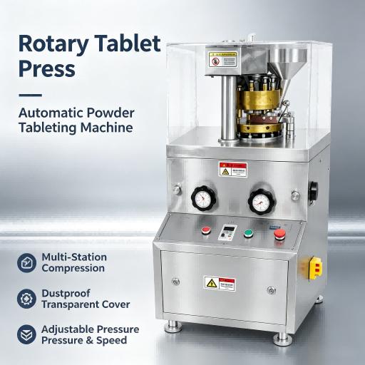 Quality ZP9B 9Punch Rotary Tablet Press With Adjustable Pressure Tablet Compression for sale