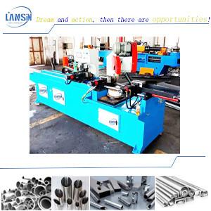 China PLC Touch Screen CNC Pipe Cutting Machine Servo Motor Feeding for sale