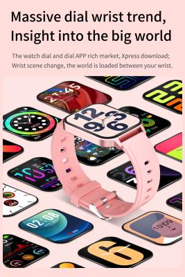 中国 BLE5.0 1.7inch TFTの適性の追跡者のスマートな腕時計の三軸センサー 販売のため