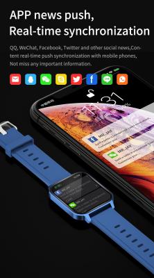 中国 BLE5.0 1.7inch TFTの適性の追跡者のスマートな腕時計の三軸センサー 販売のため
