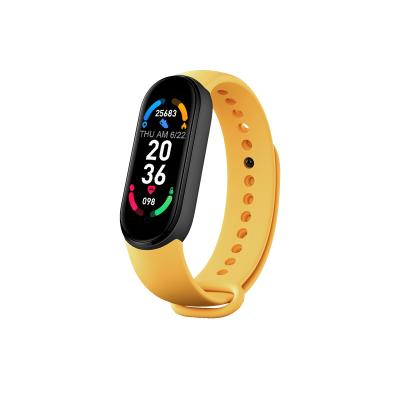 Cina Schermo astuto IP67 di Rate Blood Pressure Monitor Color del cuore dell'inseguitore di forma fisica dell'orologio del braccialetto della banda 2021 nuovo M6 per Pho mobile in vendita