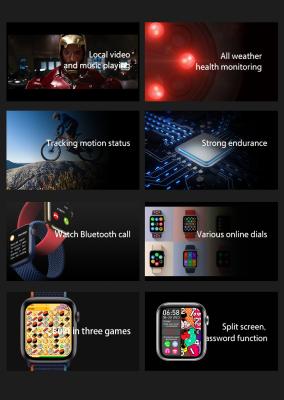 China M16 Pro1.75inch-Smartphonepolshorloges MP3 die MP4 Smart Watch voor Android-IOS Oem van Telefoonsmartwatch Odm de Dienst roepen Te koop