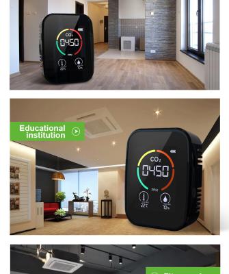 Cina ABS portatile del tester 1500mAh di CO2 della formaldeide HCHO di TVOC in vendita