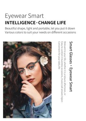 Cina 2021 Hot Sale Anti-Blue Light Smart Eyewear Calling Smart Sunglasses F1 Music BT Speaker Wireless Earphone Smart Glasses in vendita