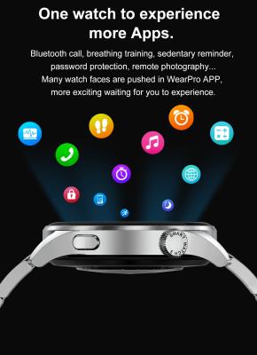 Cina Carico della radio dello Smart Watch di distacco di DT3 390x390 HD Bluetooth 5,0 in vendita
