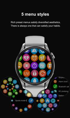 China DT3 390x390 Retina Screen IP68 DT Smart Watch Bluetooth Wireless Charge for sale