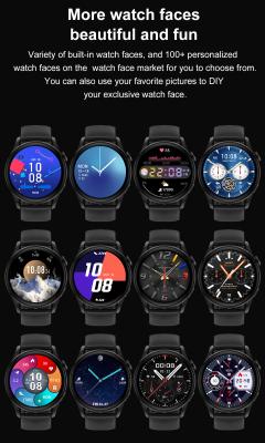 Cina Smart Watch impermeabile ECG PPG di distacco BlE5.0 di 1.36inch IP68 per la frequenza cardiaca in vendita