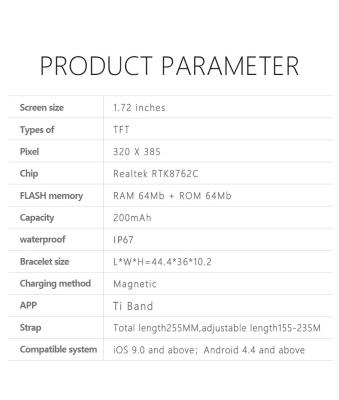 Cina Il cuore a 1,72 pollici Rate Monitor Smartwatch Silica Gel IP68 dello schermo impermeabilizza in vendita