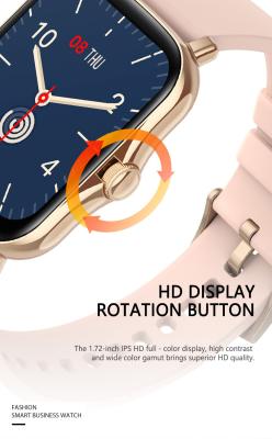 Cina Cuore impermeabile a 1,72 pollici Rate Monitor dello Smart Watch dell'inseguitore di forma fisica del gel di silice in vendita