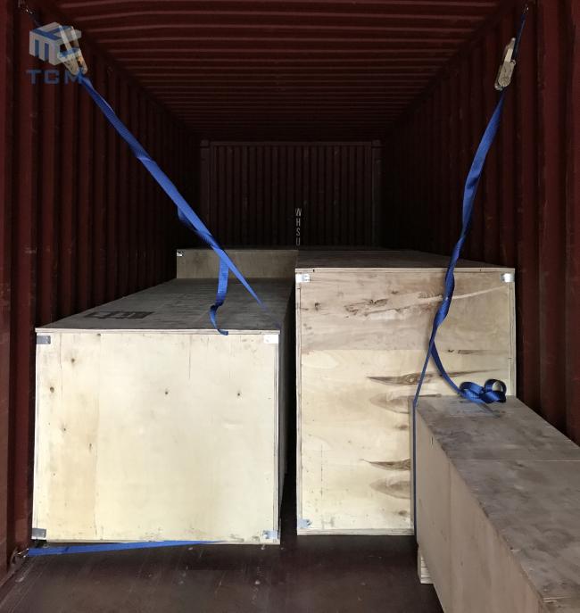 Polishing machine ready for shipment